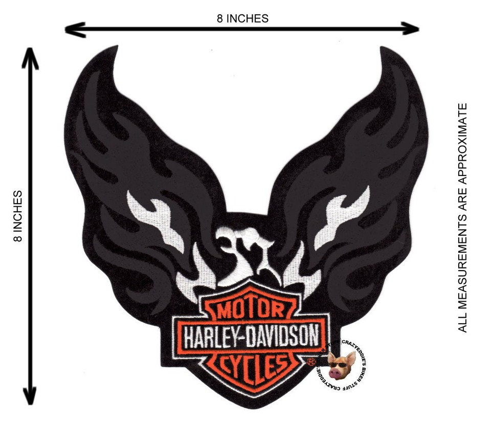HARLEY DAVIDSON FLAMING PHOENIX PATCH ** RETIRED DESIGN ** JACKET PATCH ...