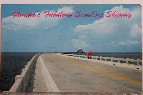 Florida FL Sunshine Skyway Bridge Postcard Old Vintage Card View ...