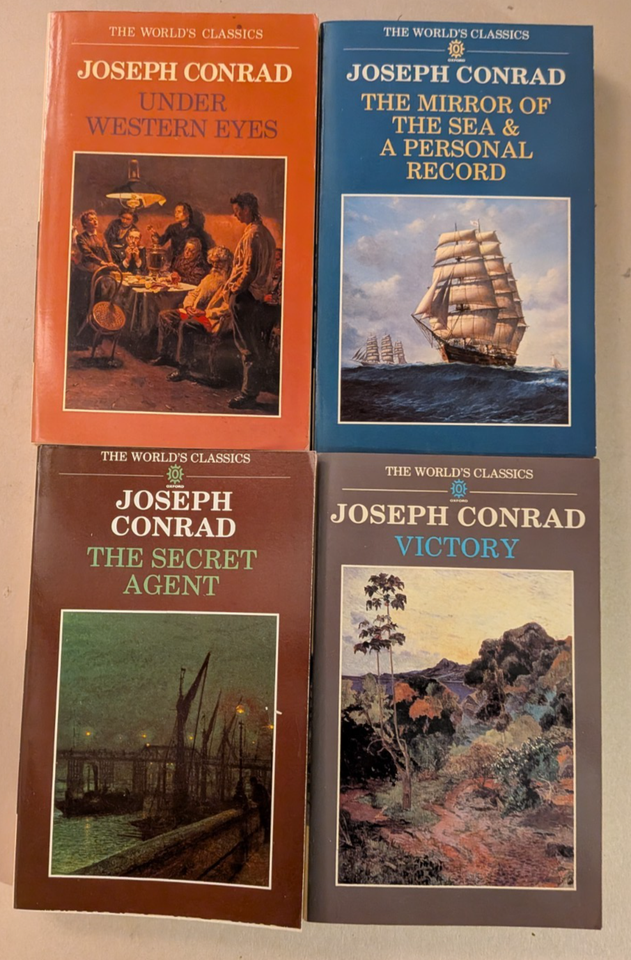 JOSEPH CONRAD Four Different OXFORD World's Classics Paperbacks 1980's ...
