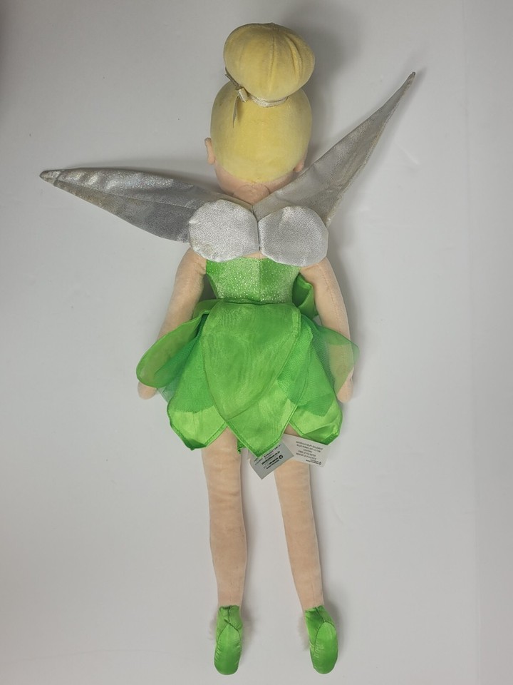 Disney Store 21" Plush Tinkerbell Tinker Bell Fairy Peter Pan Princess ...