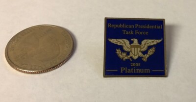 2005 Platinum Republican Presidential Task Force Pin | eBay
