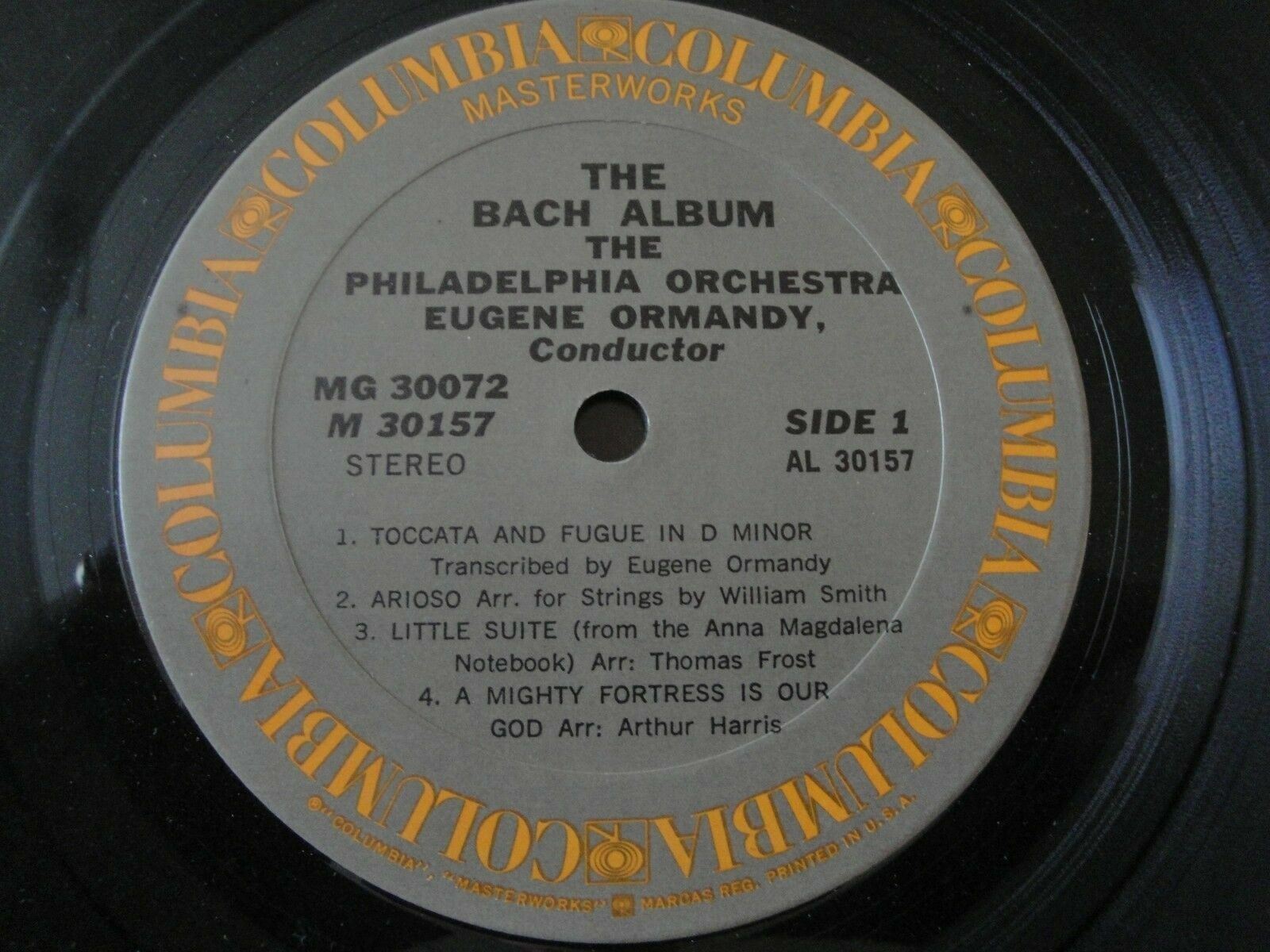 THE BACH ALBUM EUGENE ORMANDY PHILADELPHIA ORCHESTRA 2X VINYL LP ALBUM 1970 VG+ | eBay