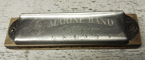 Vintage/Antique M. Hohner Marine Band Harmonica Early 1900s Double Reed ...