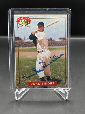 1994 NABISCO ALL STAR LEGENDS! DUKE SNIDER! ON-CARD AUTOGRAPH! W/COA | eBay