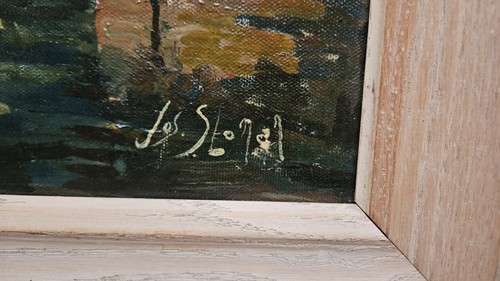 Early 20th century New Jersey Listed Artist Joseph Sloman Oil LANDSCAPE ...