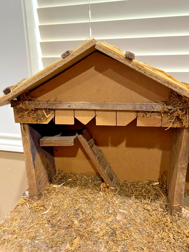 Large 15x20 Nativity Wood Manger Stable | eBay