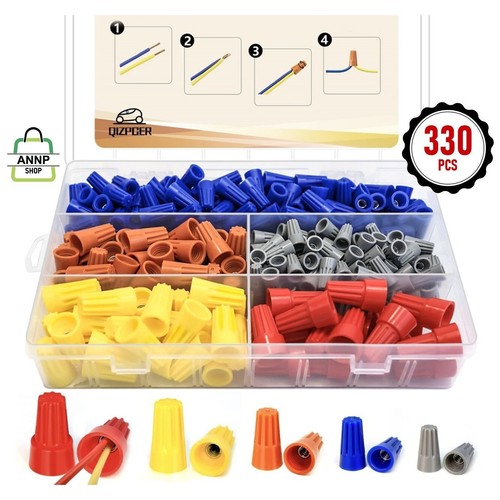 330 Pcs Wire Connectors Nuts Kit - Electrical Twist Wiring Screw Caps ...