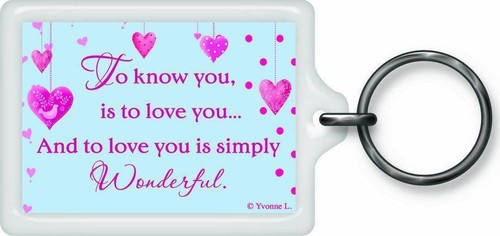 A Special Love Sentimental Keyring - Valentine Birthday Christmas Gift ...