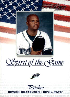 2002 Studio Spirit of the Game #25 Dewon Brazelton - NM-MT | eBay Australia