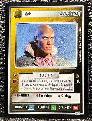 2000 Star Trek CCG 1E Mirror Mirror MM 106R - Ruk | eBay