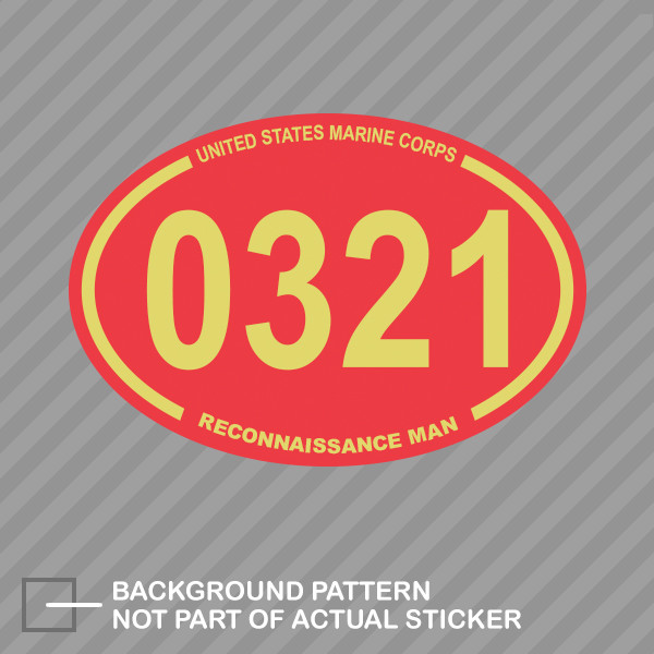 United States Marine Corps MOS 0321 Infantry Reconnaissance Man Red ...