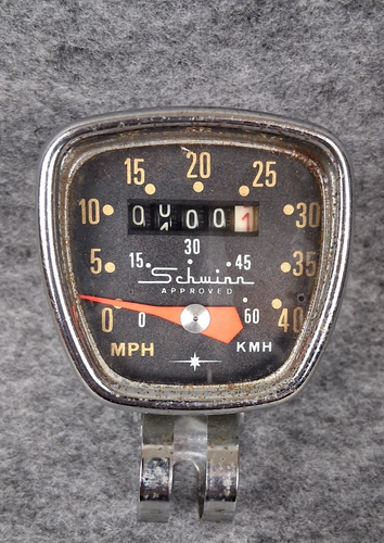 Vintage Schwinn Approved Chrome Bike Speedometer Bicycle Speedo Head | eBay