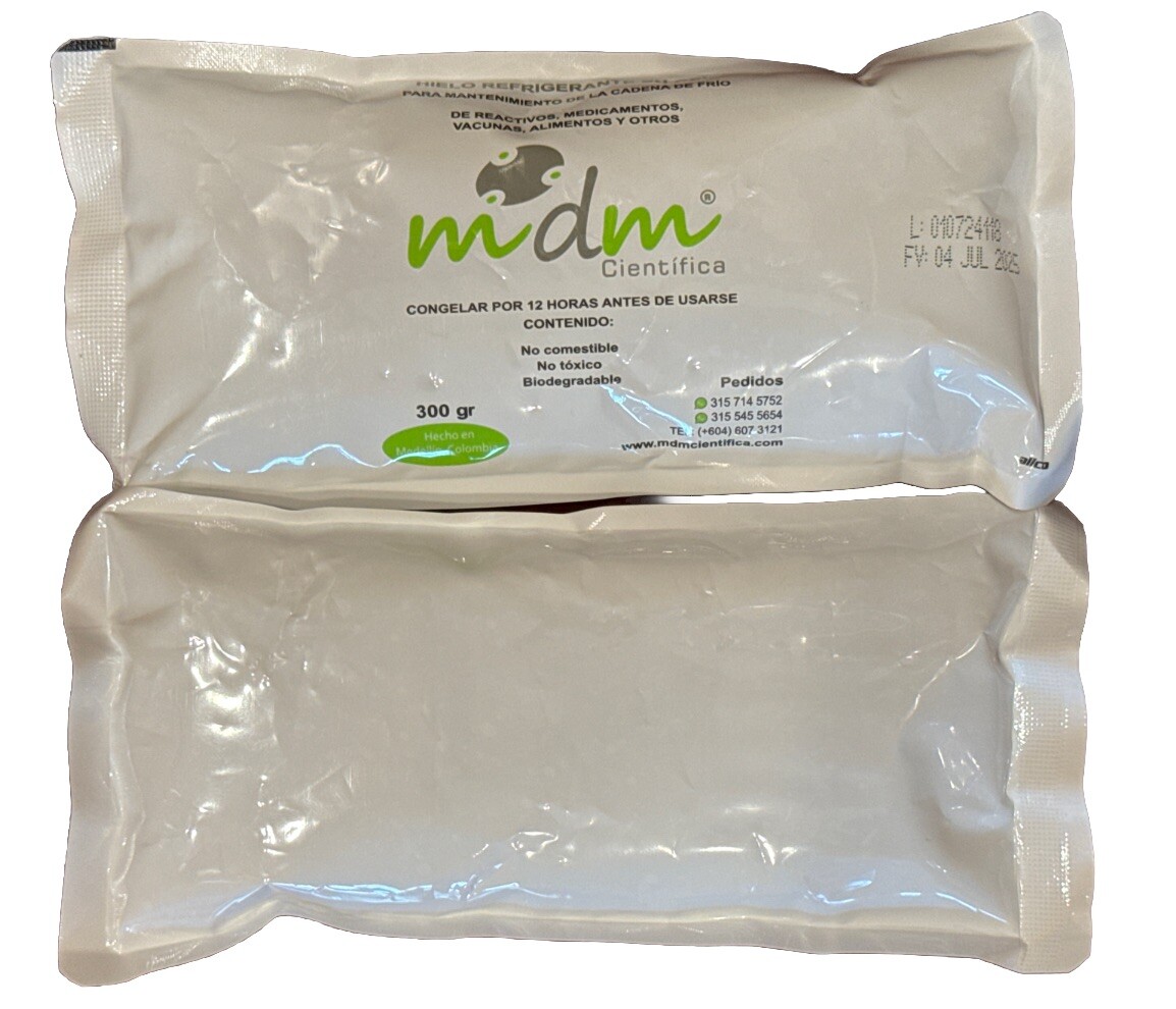 mdm Cientifica HIELO REFRIGERANTE EN GEL reusable ice packs 12 hrs 300 gr 8x4x1" | eBay