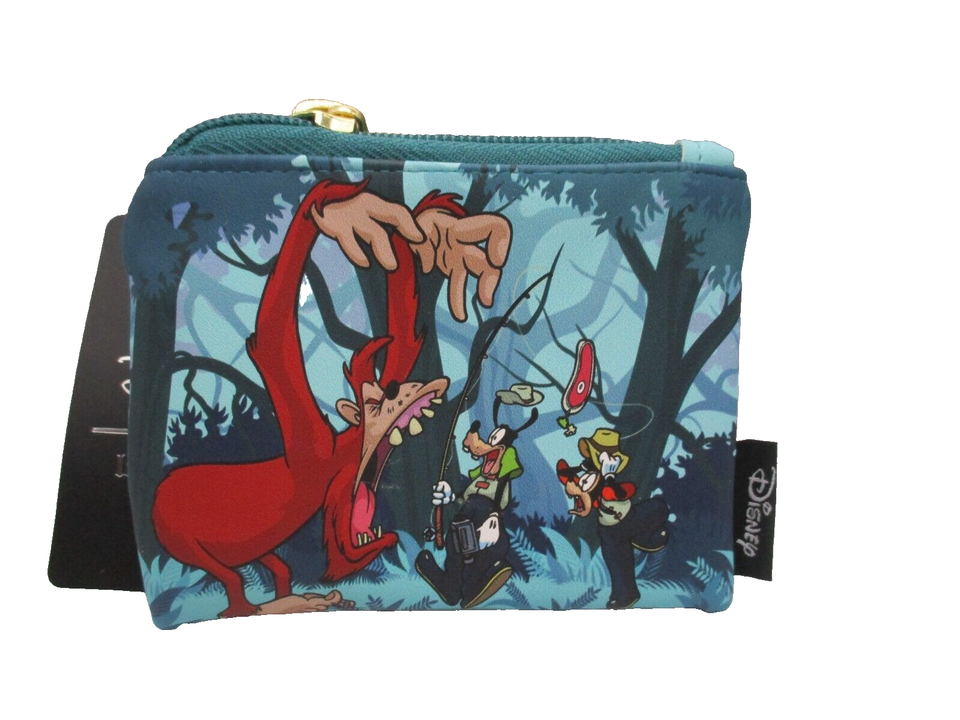 DISNEY LOUNGEFLY COIN PURSE ~ GOOFY MOVIE ~ SASQUASH MAX GOOFY FISHING ...