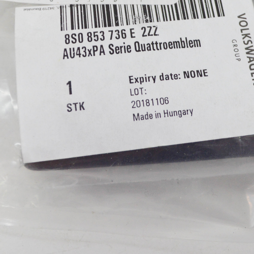 NEW AUDI TT FV3 RADIATOR GRILLE INSCRIPTION 8S0853736E2ZZ 8S0853736E ...