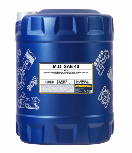 MANNOL M.O. SAE 40 Huile Moteur API CH-4 MIL L 2104 C, 10 L | eBay