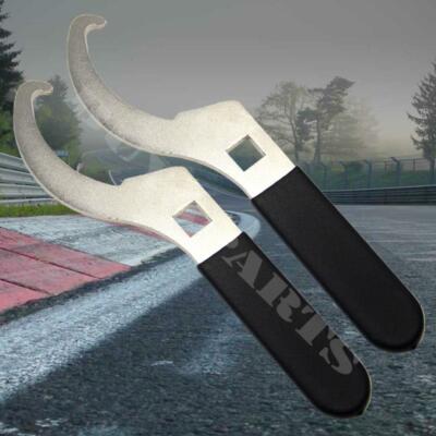 2x Chrome Coilover Adjustment Tool Steel Spanner Wrench for Aftermarket ...