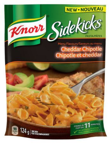 Knorr Sidekicks Cheddar Chipotle Pasta 12 x 124g packages Canadian ...