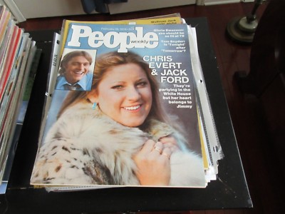 PEOPLE MAGAZINE , 2/16/76 , Chris Evert & Jack Ford ,Gloria Swanson ...