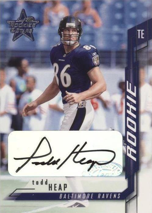 2001 Leaf Rookies & Stars - Rookie Todd Heap #254 Rookie Autographs (AU ...