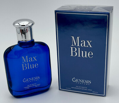 MAX BLUE BY GENESIS PERFUME EDT 3.3 OZ SPRAY MEN SEALED | eBay