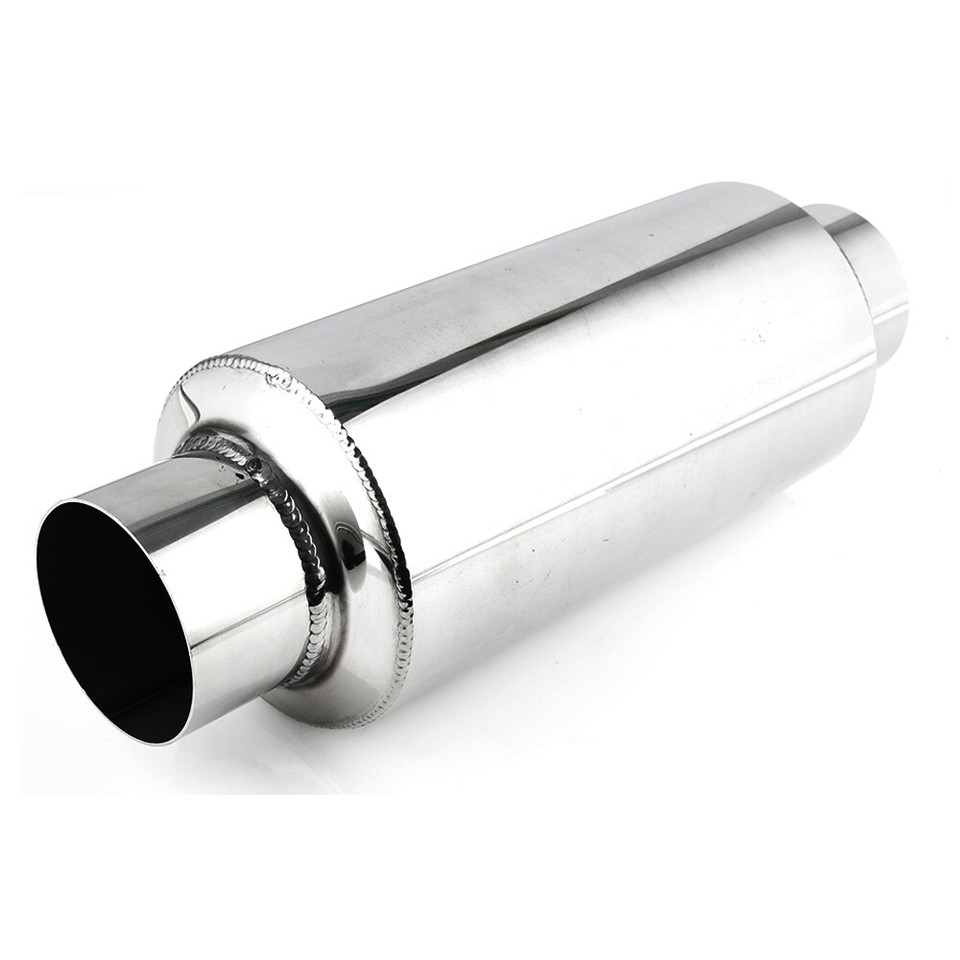 2PC 2.5" OD/ID 12" Exhaust Muffler Resonators High Flow For Chevy ...
