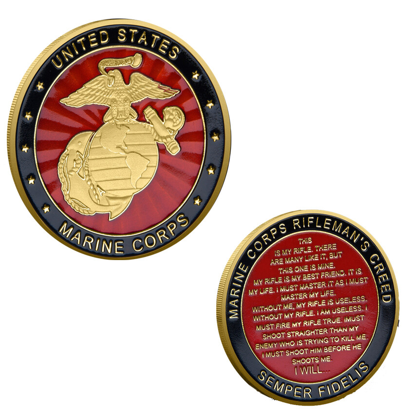 Commemorative Gift Challenge Coin Marines Corps Semper Fidelis ...