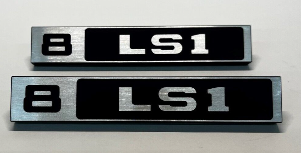 Emblem Custom Billet Front Fender 'LS1' Chevy Chevrolet GMC Truck 1967 ...