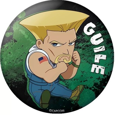 Badge Bins Guyle Flat Girl Can Street Fighter 6 3 in Tin Badge Pin | eBay