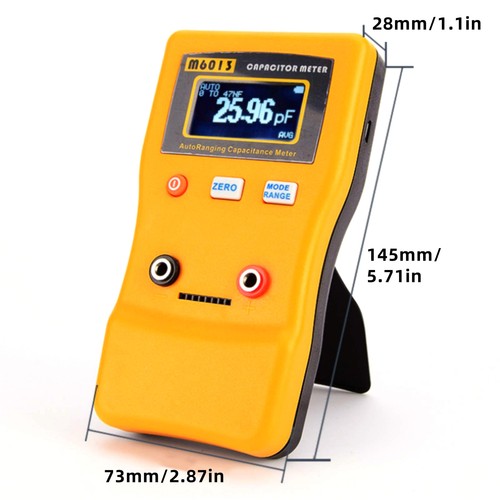 Handheld M6013 Digital Capacitor Meter Auto Rang Measuring Capacitance ...