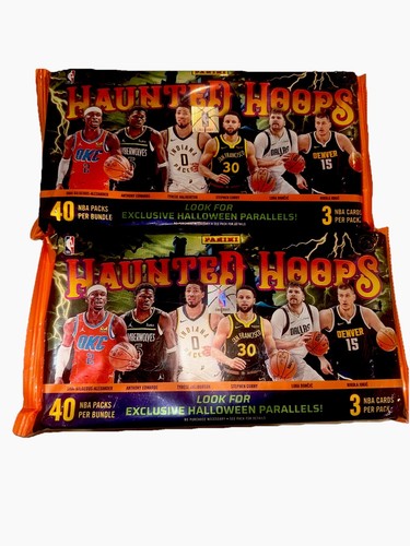 2023-24 Panini NBA Haunted Hoops 40 SEALED PACKS Bundle Box Halloween ...