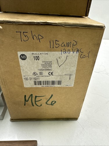 Allen-Bradley Contactor 100-D115D11 Ser. B 120V Coil 115 Amp Free Ship ...
