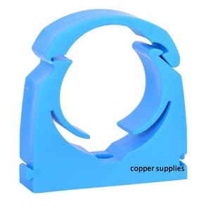 Talon Hinged MDPE pipe clips, 20mm, 25mm, 35mm, Blue/plumbing/plumbing ...