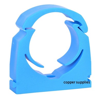 Talon Hinged MDPE pipe clips, 20mm, 25mm, 35mm, Blue/plumbing/plumbing ...