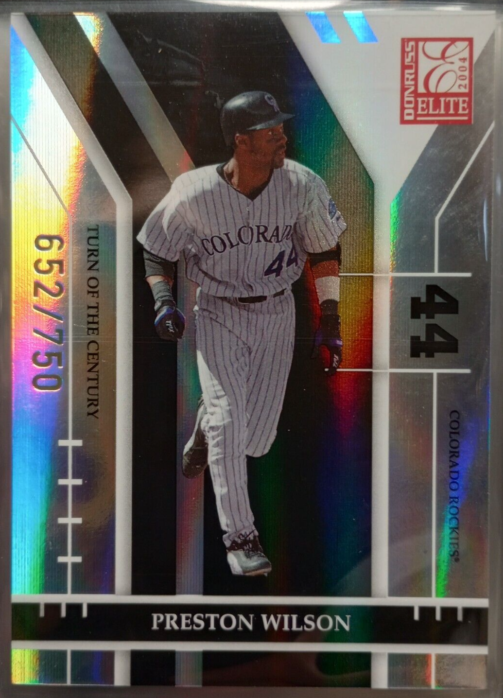 2004 Donruss Elite Preston Wilson Turn of the Century parallel card ...