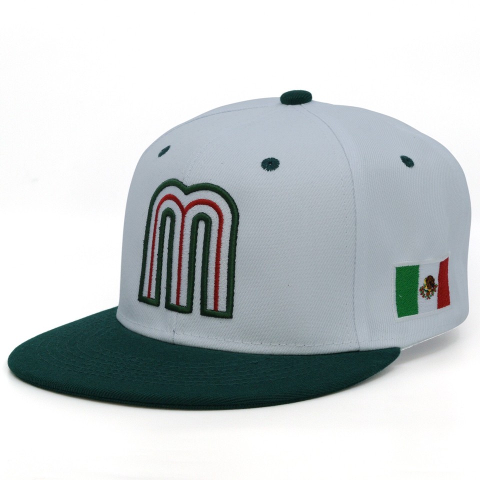 Mexico Snapback Hat Flag 3D M Embroidery Mexico Baseball Acrylic Cap ...