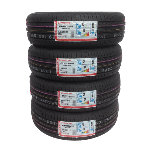 4X 195/65 15 ROADSTONE NEXEN MID RANGE 19565R15 91H TYRES X 4 FITTING ...