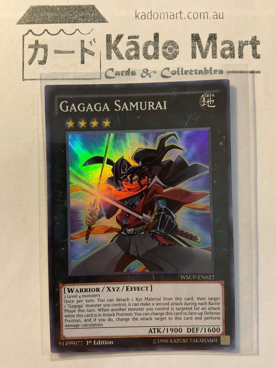 Gagaga Samurai WSUP-EN027 Super Rare 1st Edition Yugioh TCG Card | eBay