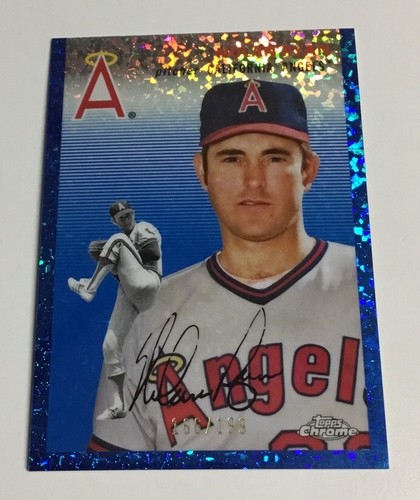 2023 Topps Chrome Platinum NOLAN RYAN Blue Mini Diamond Refractor Card ...