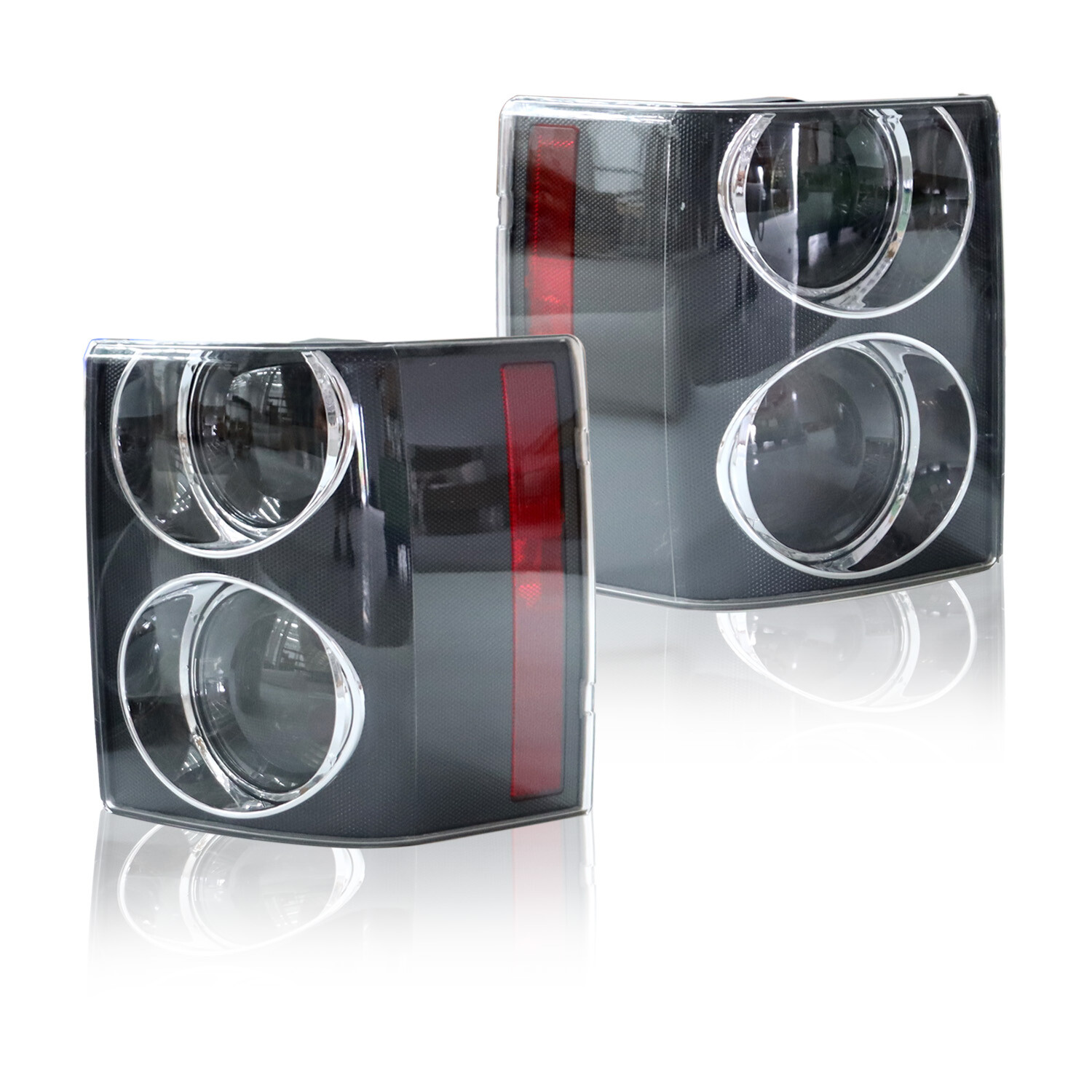 For Land Rover Range Rover HSE 2002-09 Pair black Rear Tail Brake Light ...