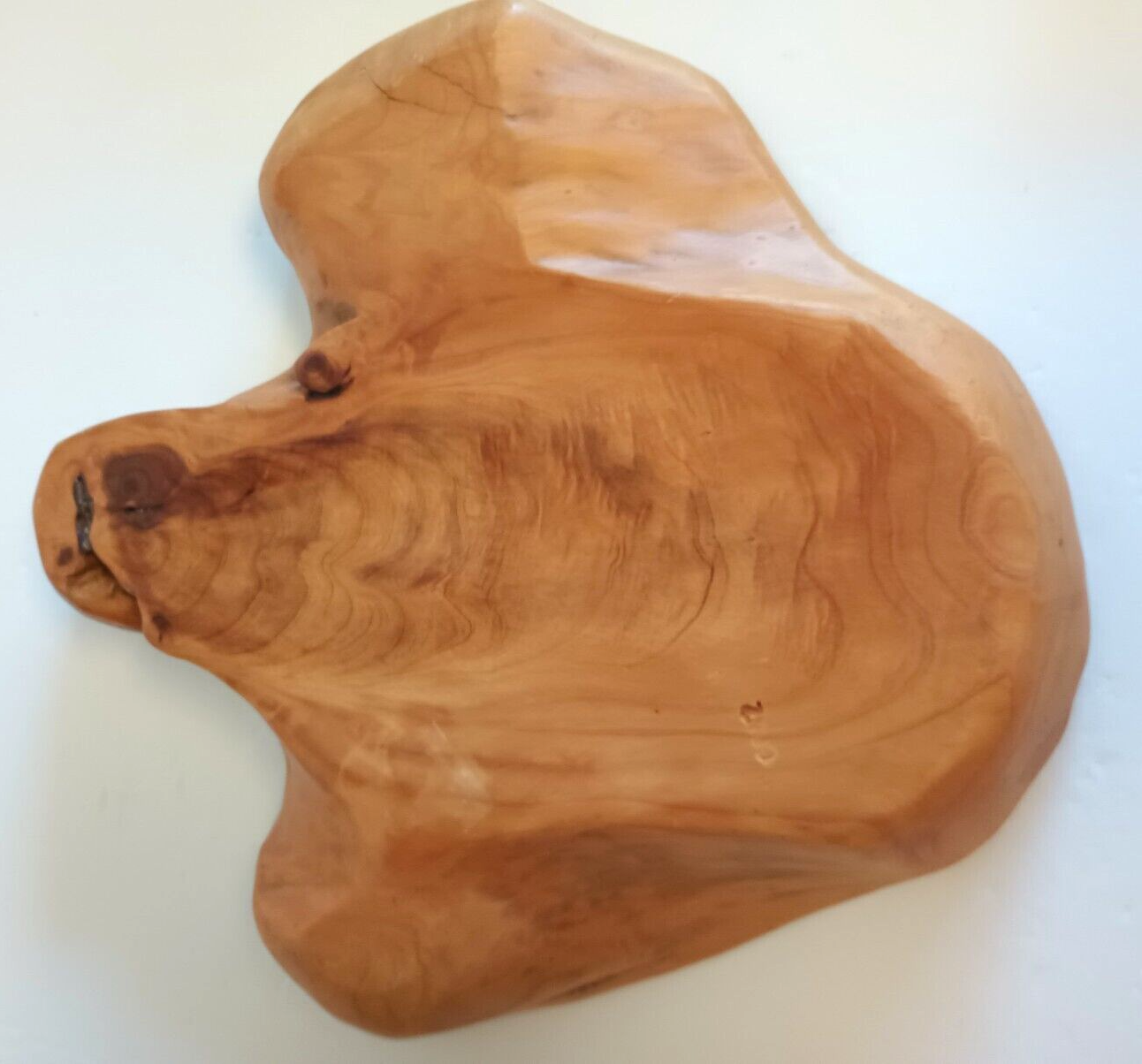 Root Wood Dish Platter Tray Serving Display Catch-All Free Form ...