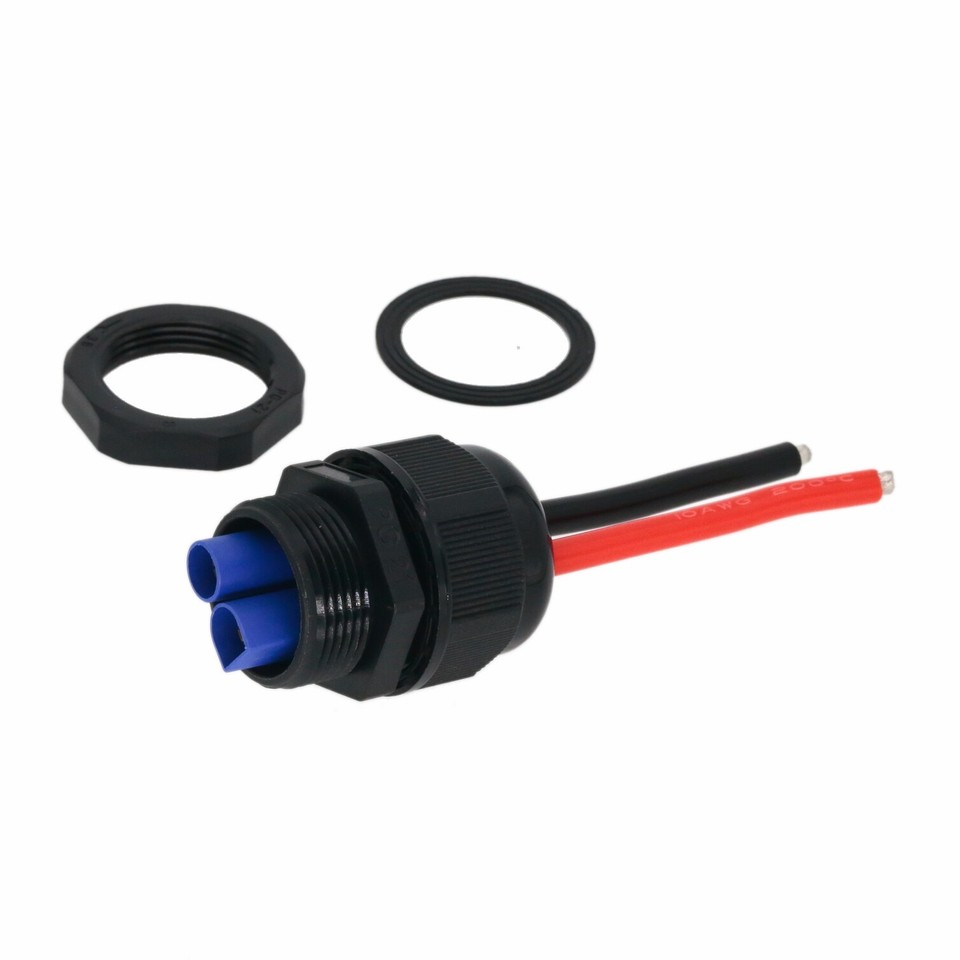 PG21 threaded waterproof Panel Mount + EC5 Male 10awg 15cm wire DIY ...