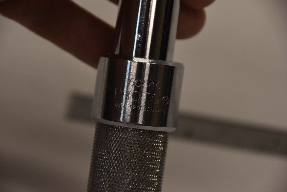 PROTO 6064C 40-200 IN-LBS 3/8" DRIVE RATCHETING MICROMETER TORQUE ...