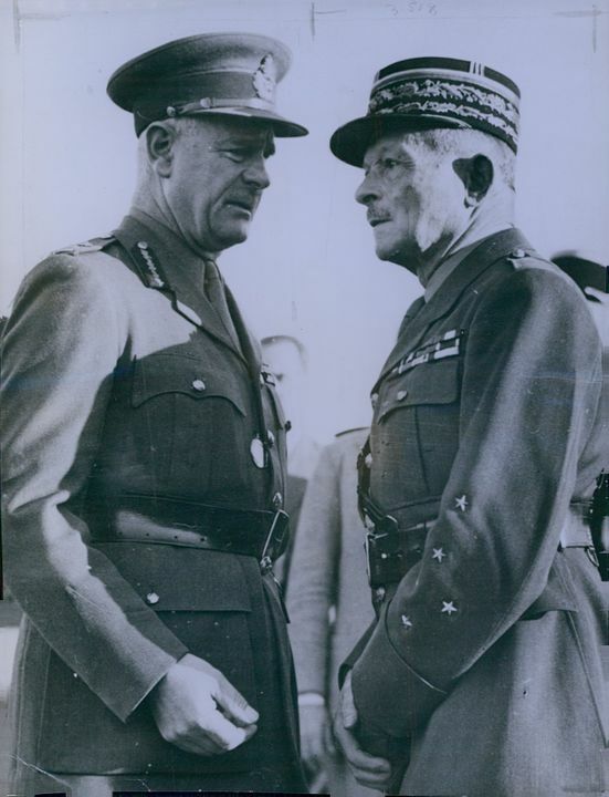 1940 Gen Sir Wavell & General Weygand in Near East Wire Photo | eBay