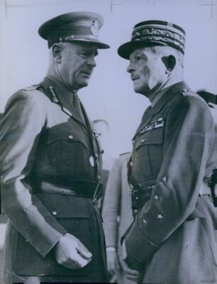 1940 Gen Sir Wavell & General Weygand in Near East Wire Photo | eBay.de