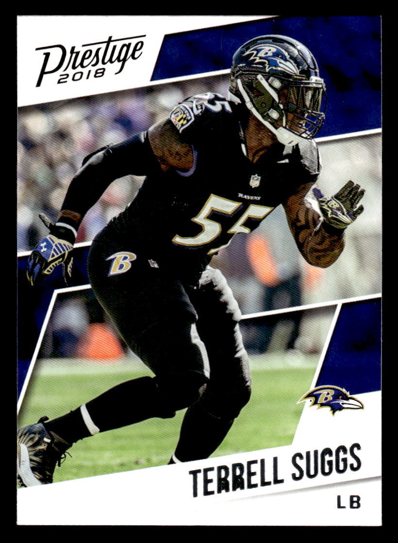 2018 Panini Prestige Terrell Suggs #89 Baltimore Ravens Football Card ...
