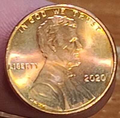 2020 Lincoln Head Shield Penny Cent Yellow Toning No Mint Mark | eBay