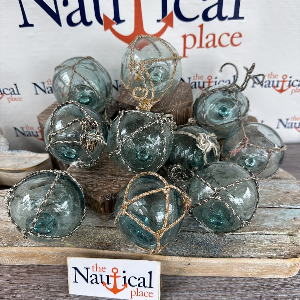 Japanese Glass Fishing Net Floats, Authentic Rolling Pins & Balls From ...