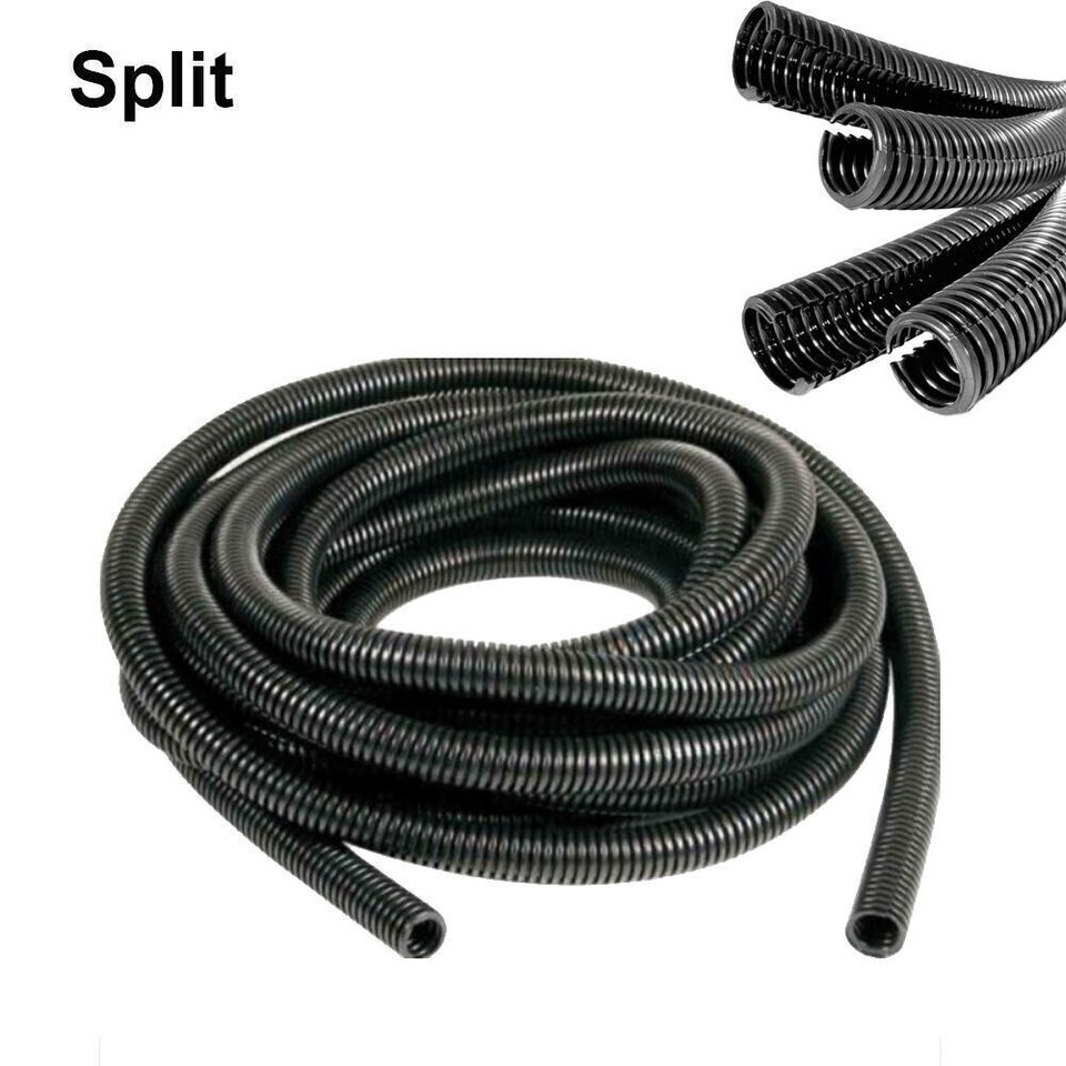 25M 10mm OD Cable Conduit Ducting Waterproof-Flexible Hose Pipe Wire ...