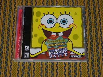 Spongebob Squarepants Operation Krabby Patty - PC CD ROM THQ Windows 95 ...